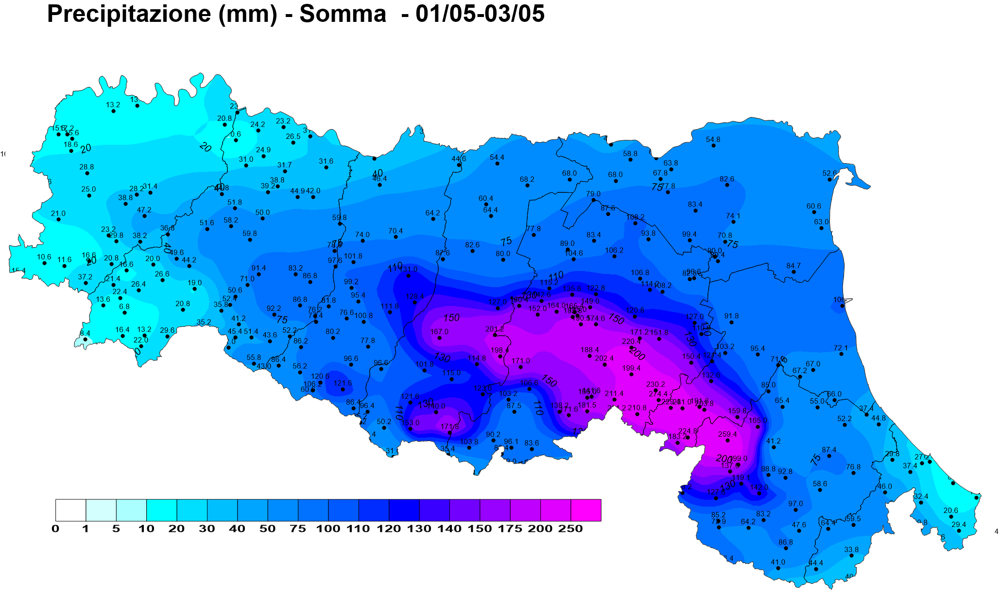 L'evento meteo-idrogeologico del 1-4 maggio — Arpae Emilia-Romagna